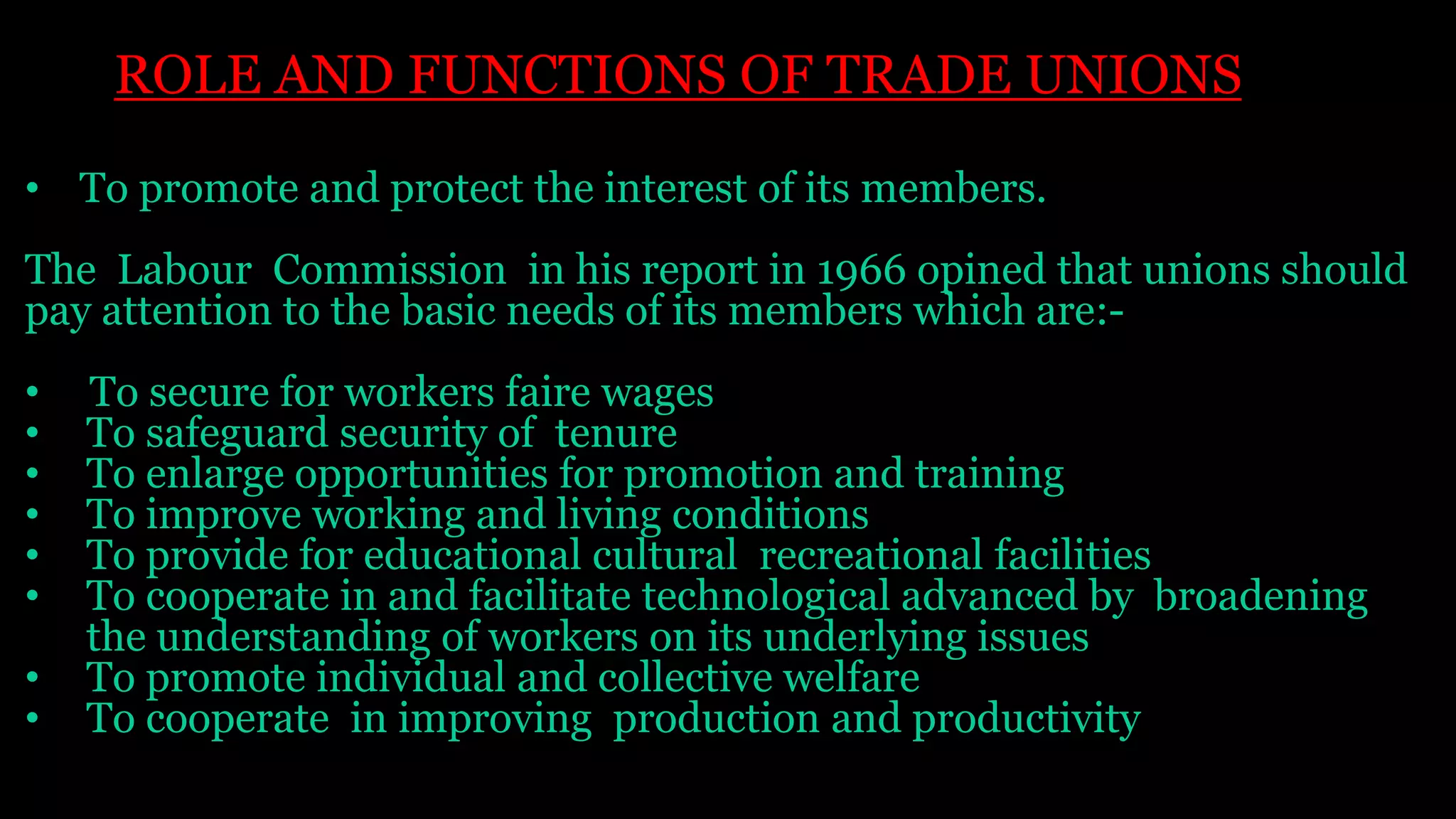 History of trade union | PPTX