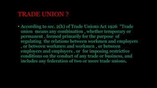History of trade union | PPTX