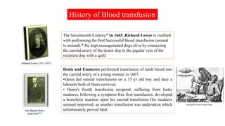 History of blood transfusion.pptx | Blood Disorders | Diseases and ...