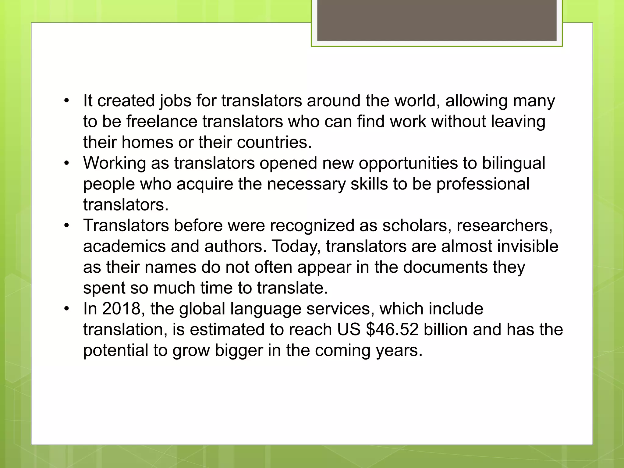 History of translation | PPTX