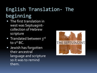 History of translation in english literature | PPTX
