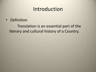 History of translation studies | PPTX