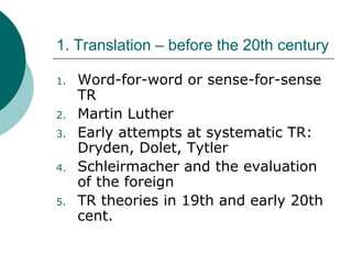 History of translstudies | PPT
