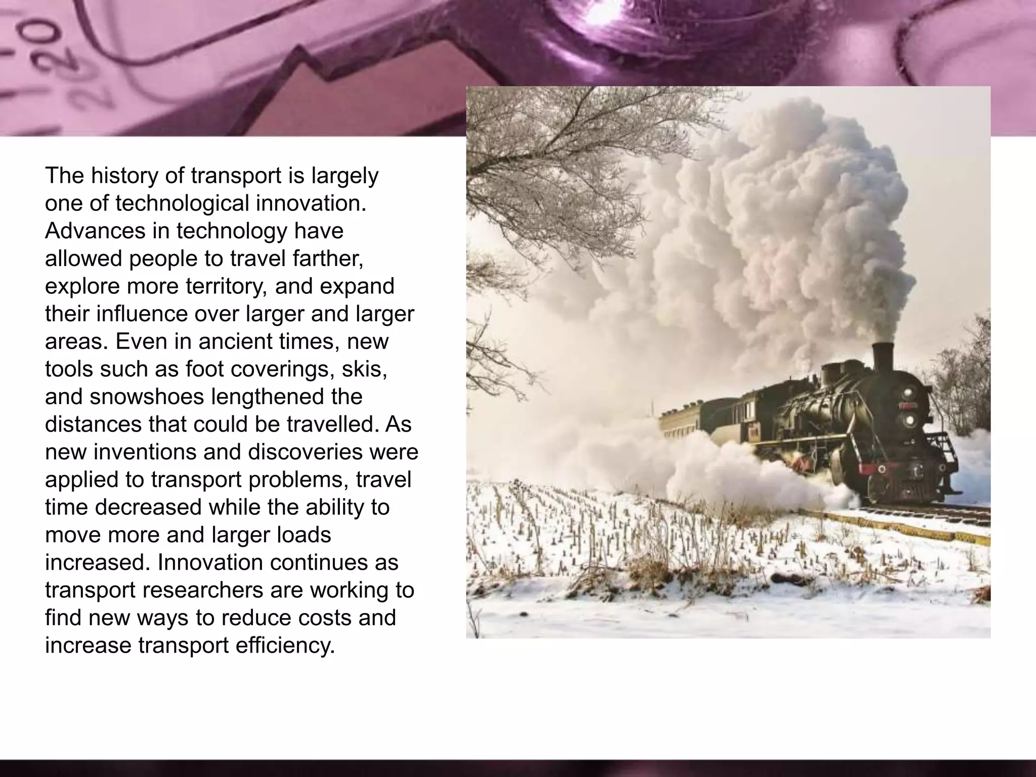 History of transportation | PPTX