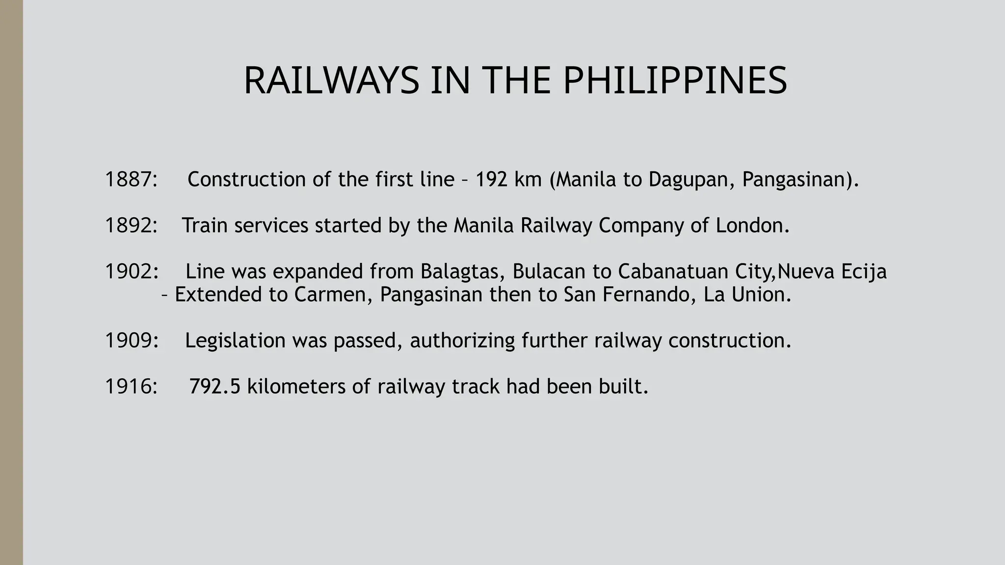 HISTORY OF TRANSPORTATION PRACTICES IN THE PHILIPPINES | PPTX