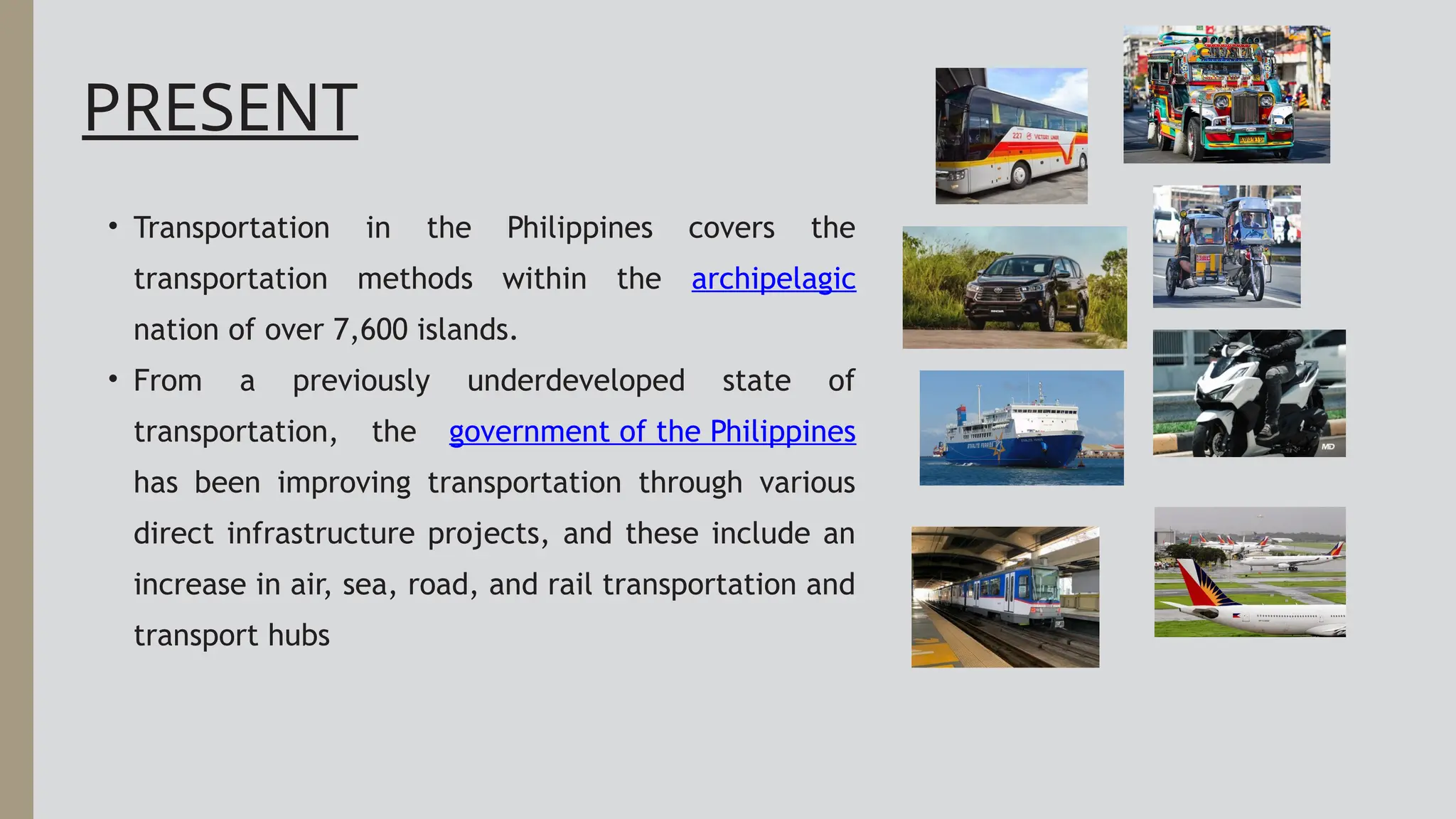 HISTORY OF TRANSPORTATION PRACTICES IN THE PHILIPPINES | PPTX