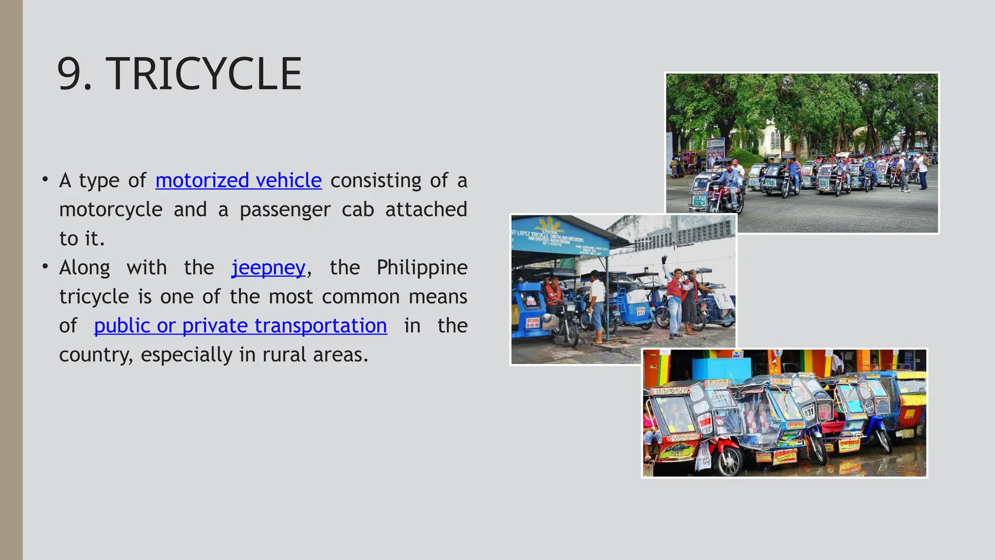 HISTORY OF TRANSPORTATION PRACTICES IN THE PHILIPPINES | PPTX