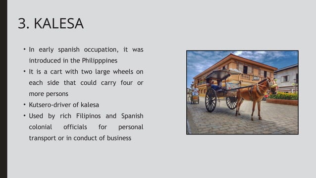 HISTORY OF TRANSPORTATION PRACTICES IN THE PHILIPPINES | PPTX