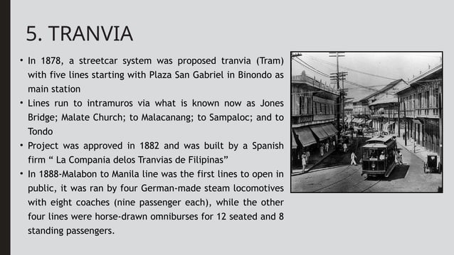 HISTORY OF TRANSPORTATION PRACTICES IN THE PHILIPPINES | PPTX