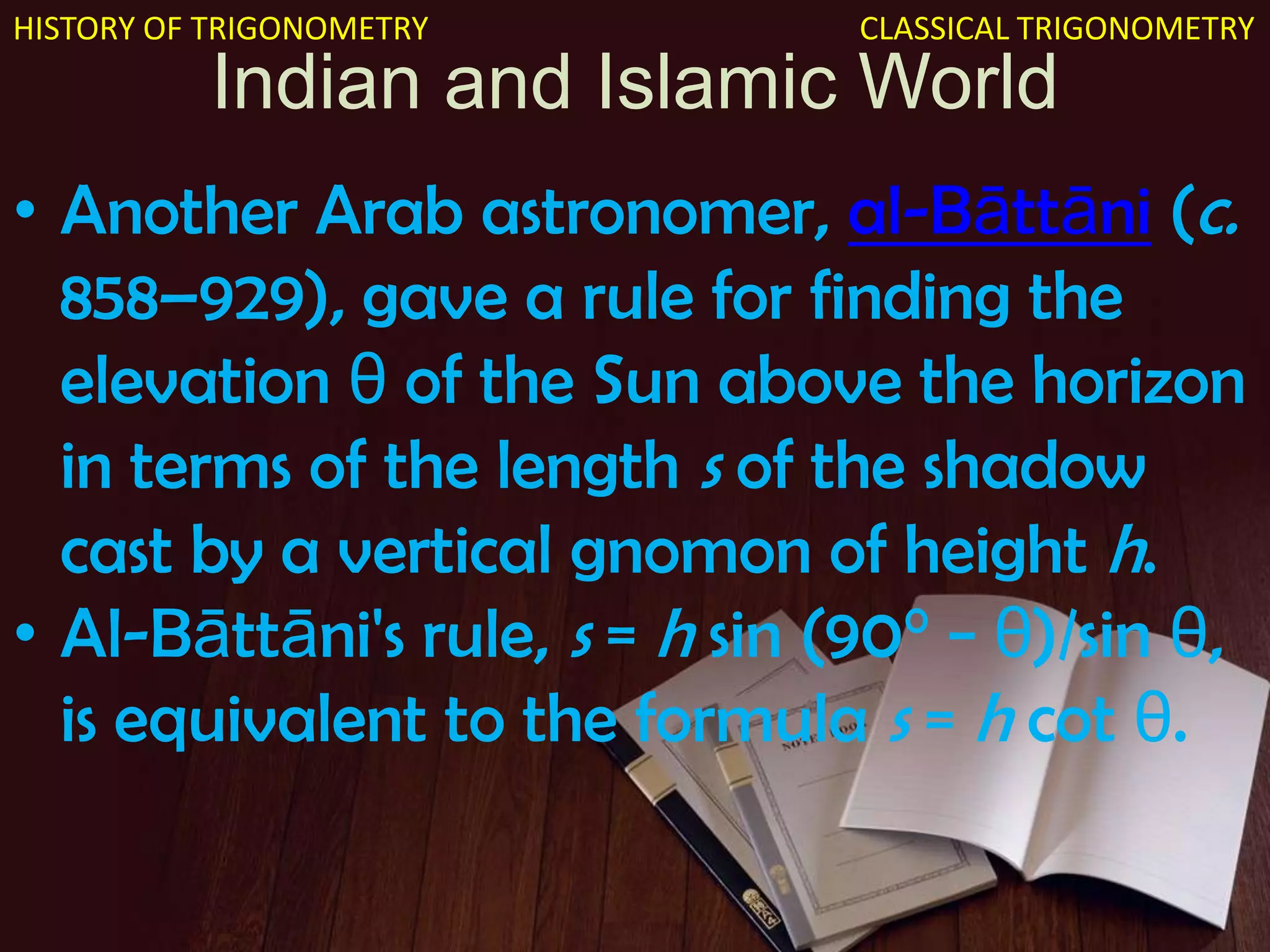 History of trigonometry clasical - animated | PPTX