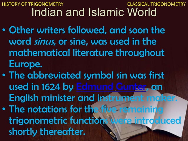 History of trigonometry clasical - animated | PPT