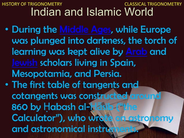 History of trigonometry clasical - animated | PPT
