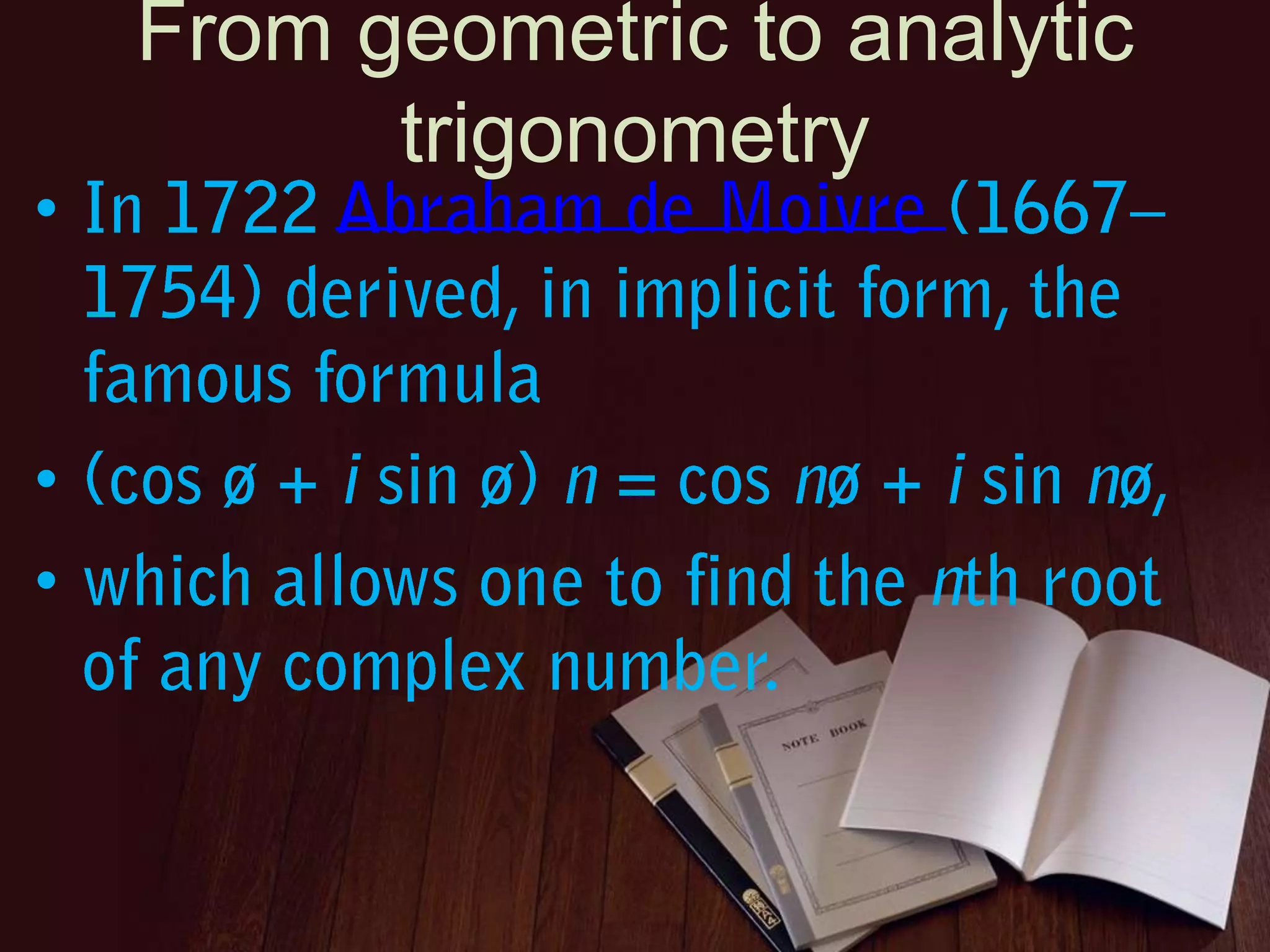 History of trigonometry modern - animated | PPT