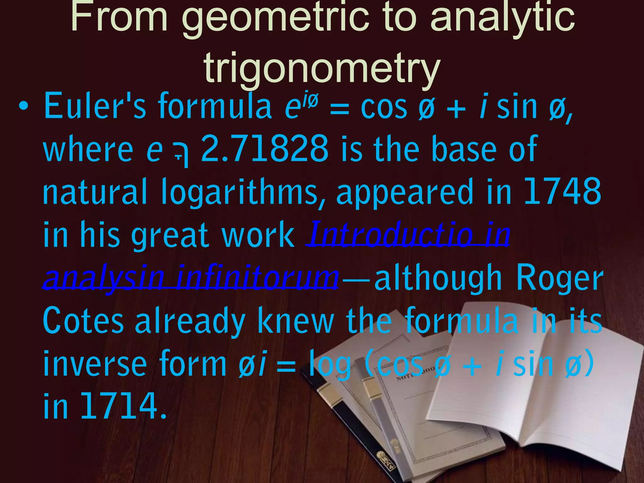 History of trigonometry modern - animated | PPTX