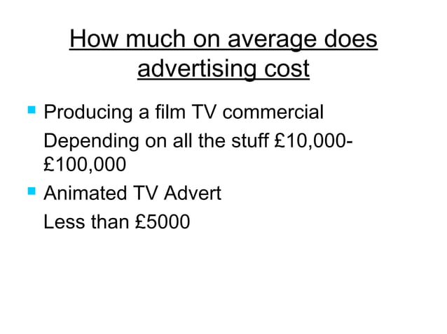 History of tv advertising | PPT