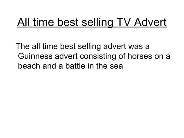 History of tv advertising | PPT