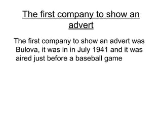 History of tv advertising | PPT