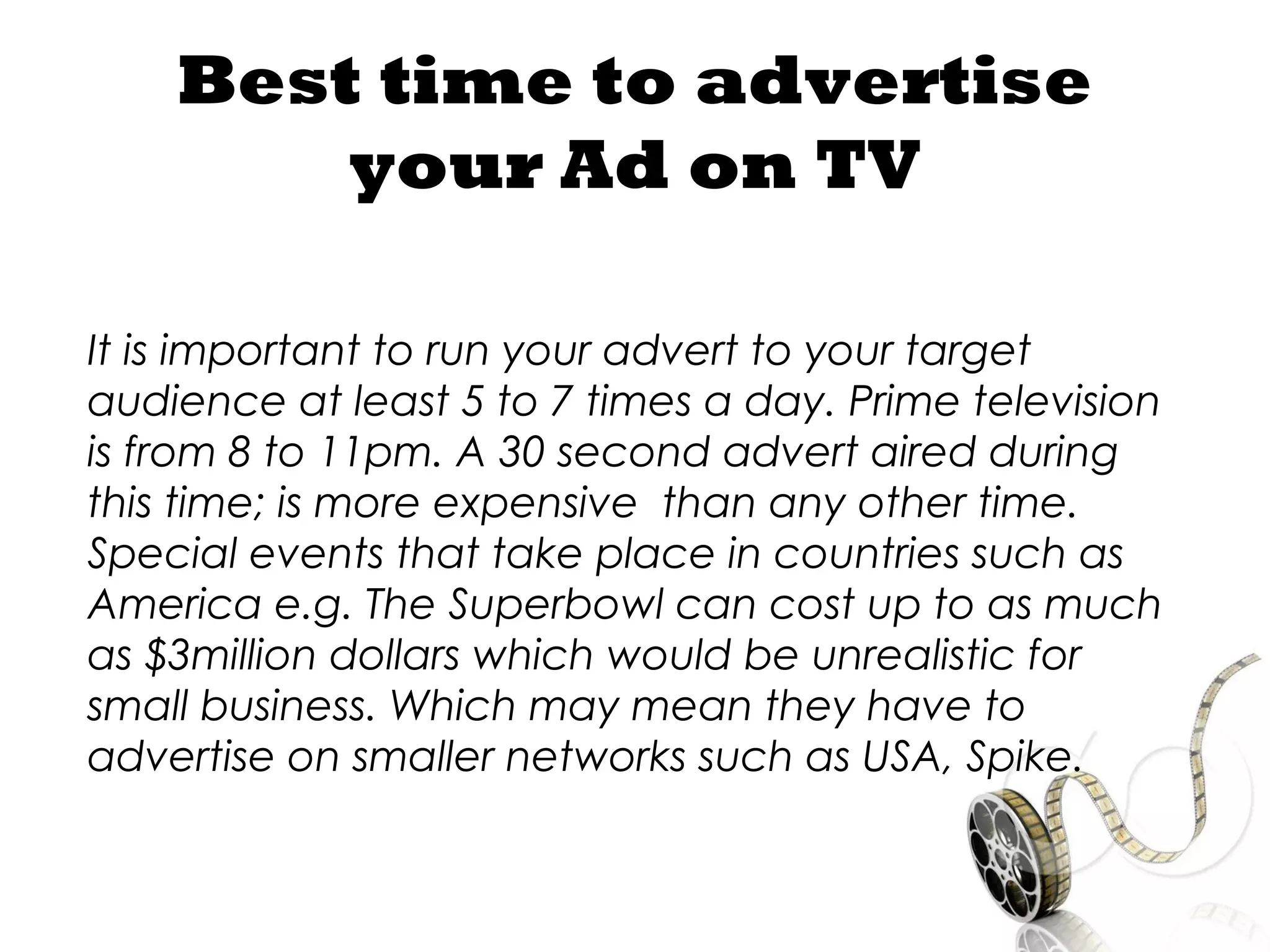 History of tv advertising | PPT