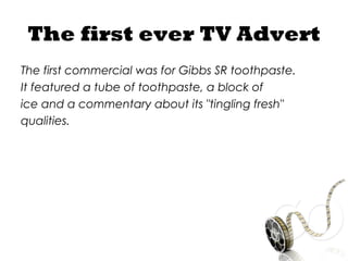 History of tv advertising | PPT