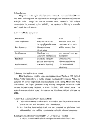History of Two Companies--Nokia vs Waze: A Business Model Innovation ...