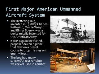 History of unmanned aircraft systems | PPT