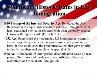 History Of Us Immigration Policy | PPT