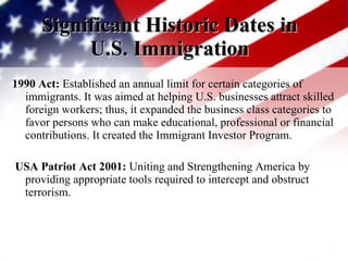 History Of Us Immigration Policy | PPT