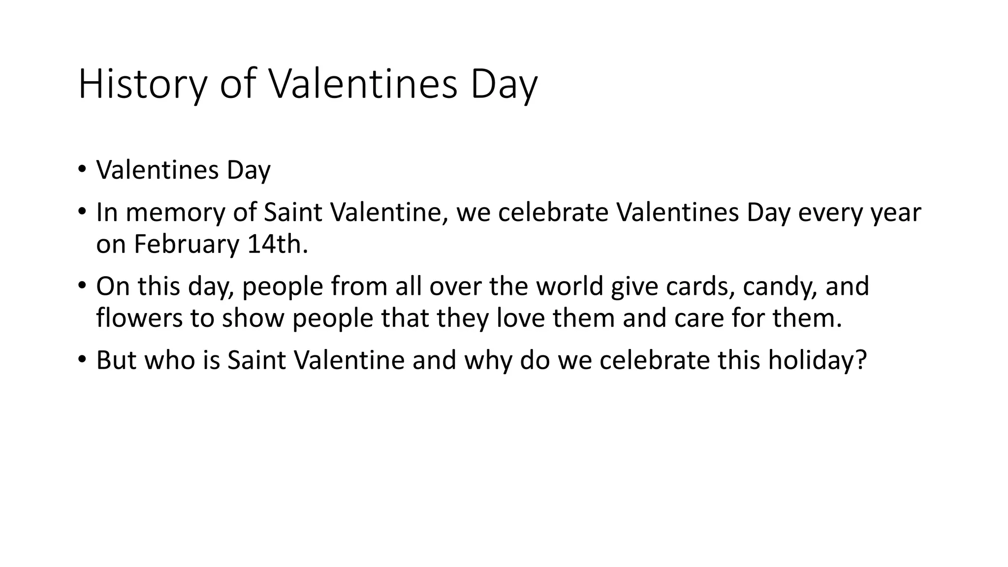 History of valentines day | PPTX