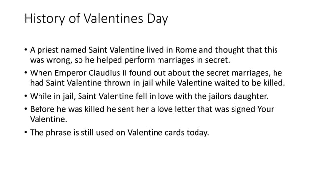 History of valentines day | PPTX