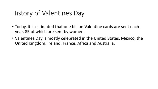 History of valentines day | PPTX