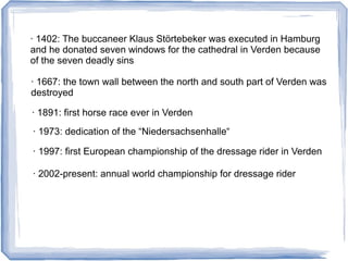 History of verden by dora asch | ODP