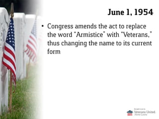 History of Veterans Day | PDF