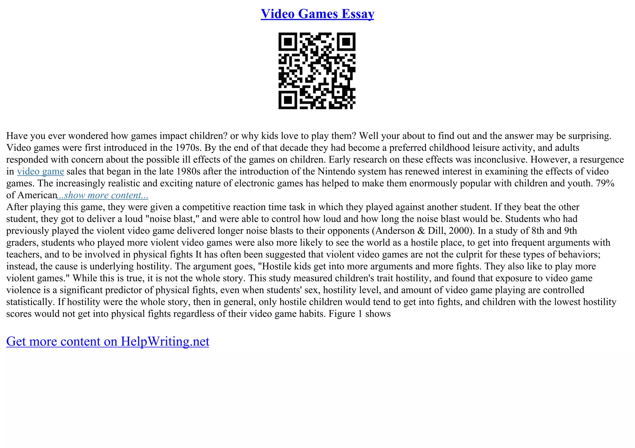 History Of Video Games Essay | PPT