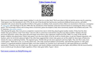 History Of Video Games Essay | PPT