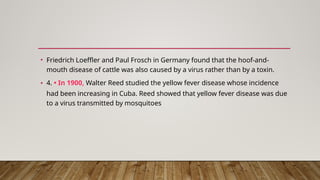 History and introduction of viruses/ virology | PPTX