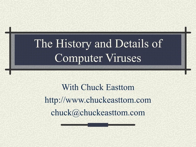 Historyofviruses | PPT | Antivirus Software | Computer Software and ...