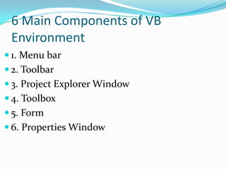 History of Visual Basic Programming | PPTX