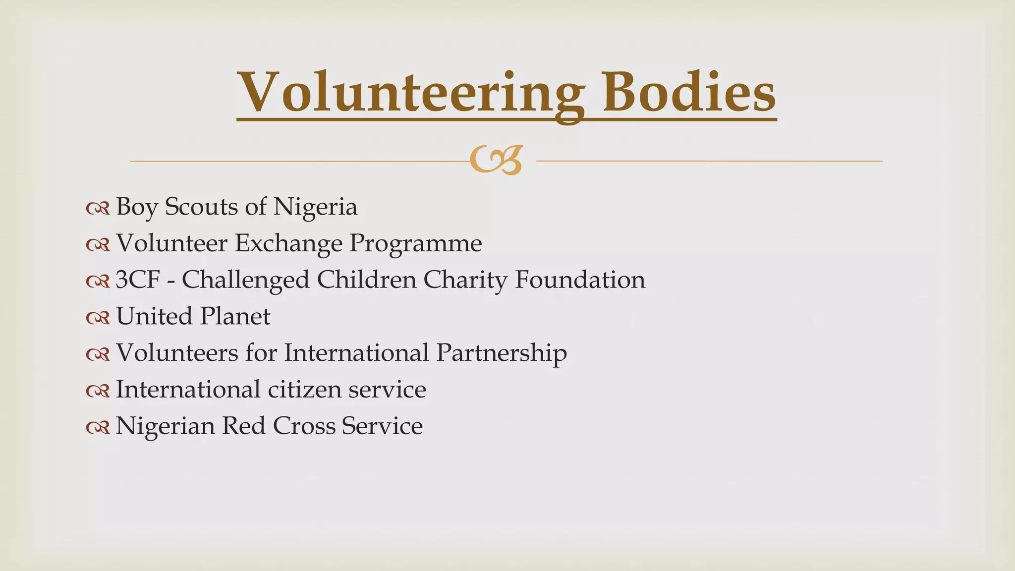 History of volunteering | PPTX