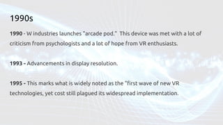 History of Virtual Reality | PDF