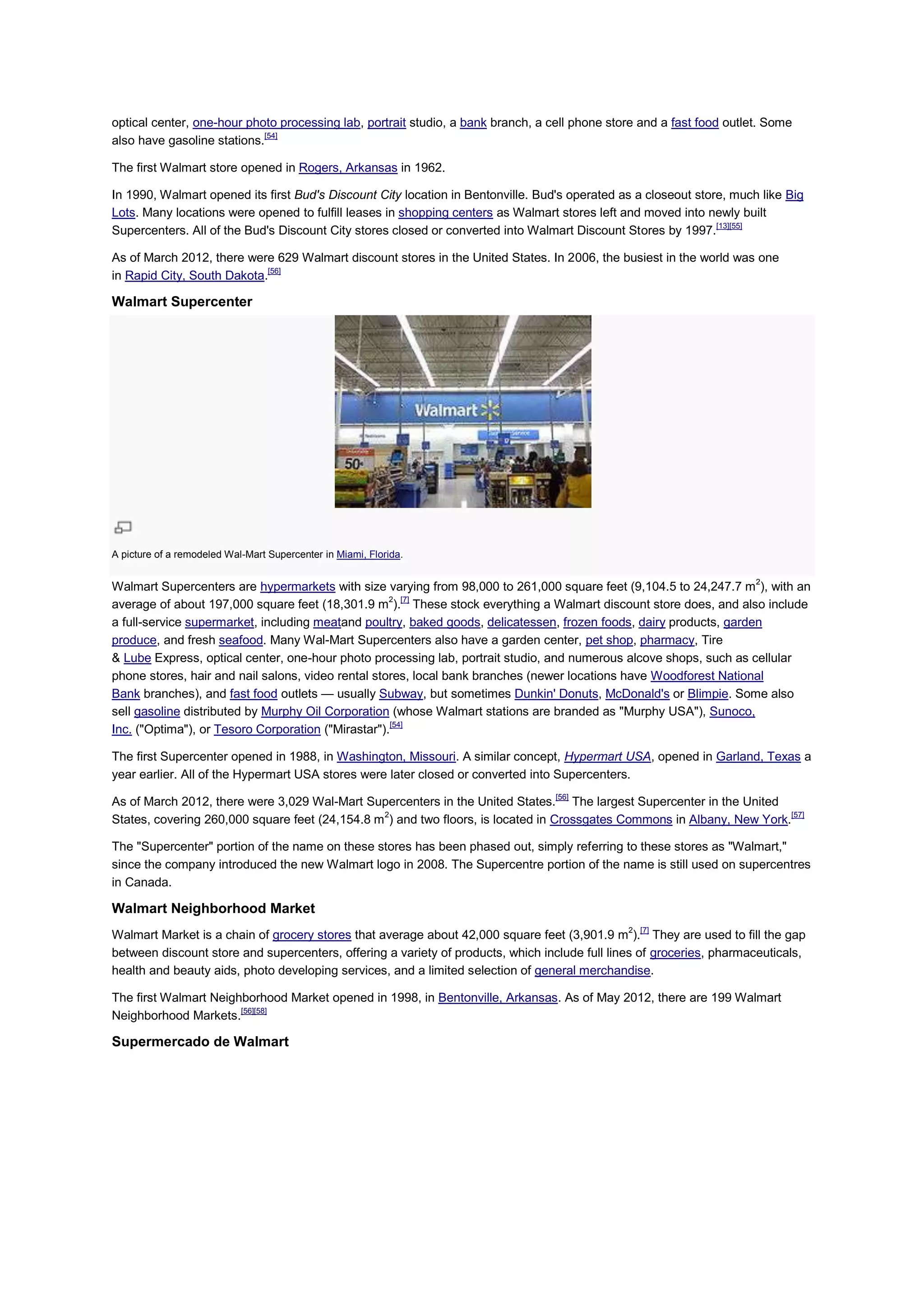 History of walmart | DOCX