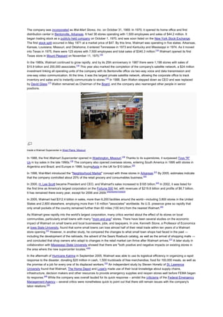 History of walmart | DOCX