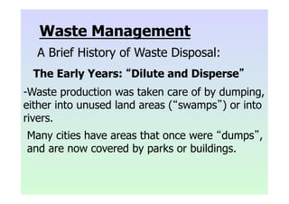 A Brief History of Waste Disposal | PDF