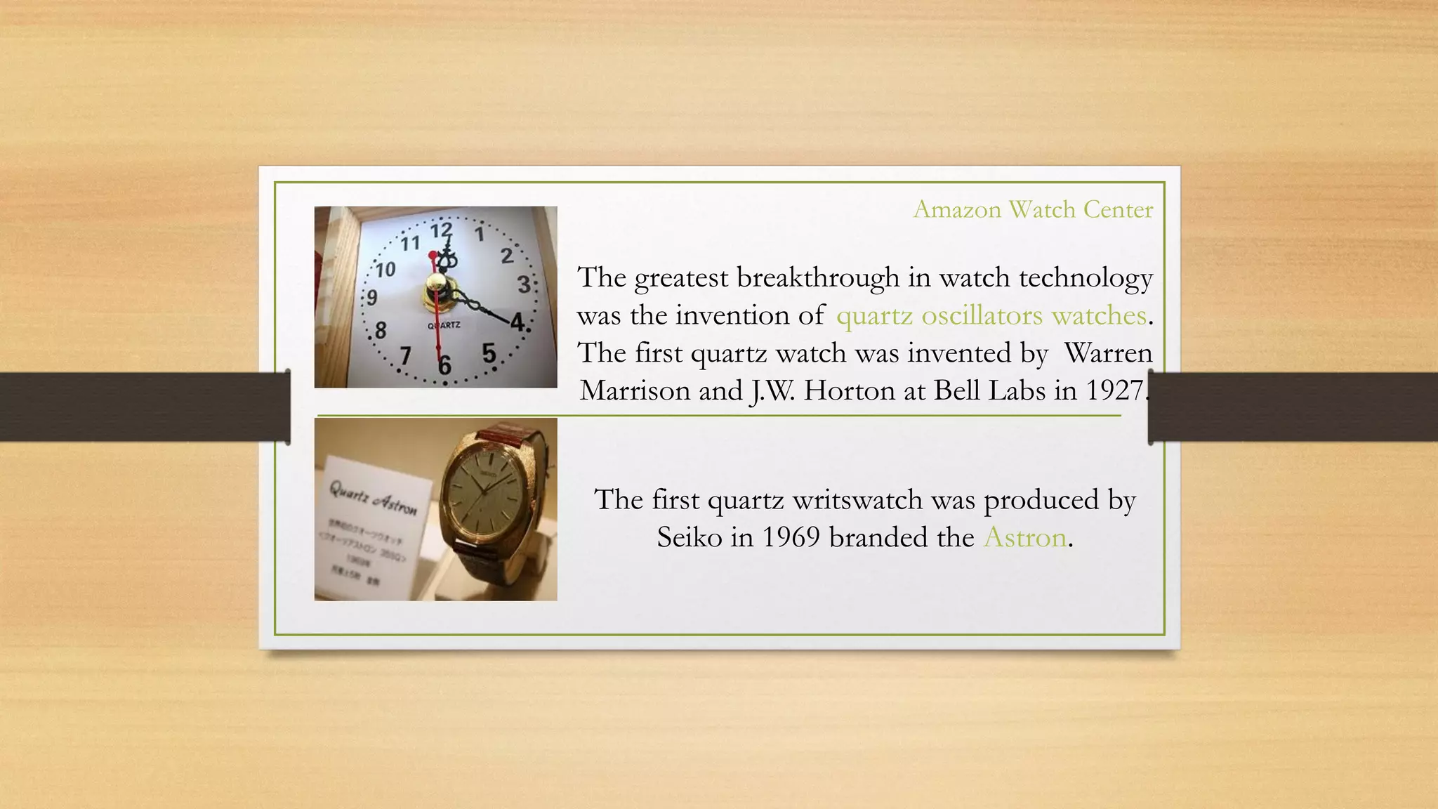 History of Watches | PPT