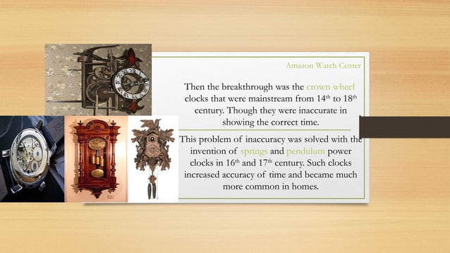 History of Watches | PPT