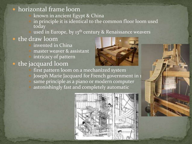 History of weaving | PPTX