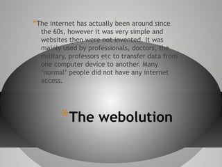 History of websites | ODP