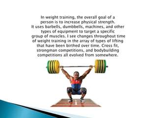History of weight lifting | PPTX