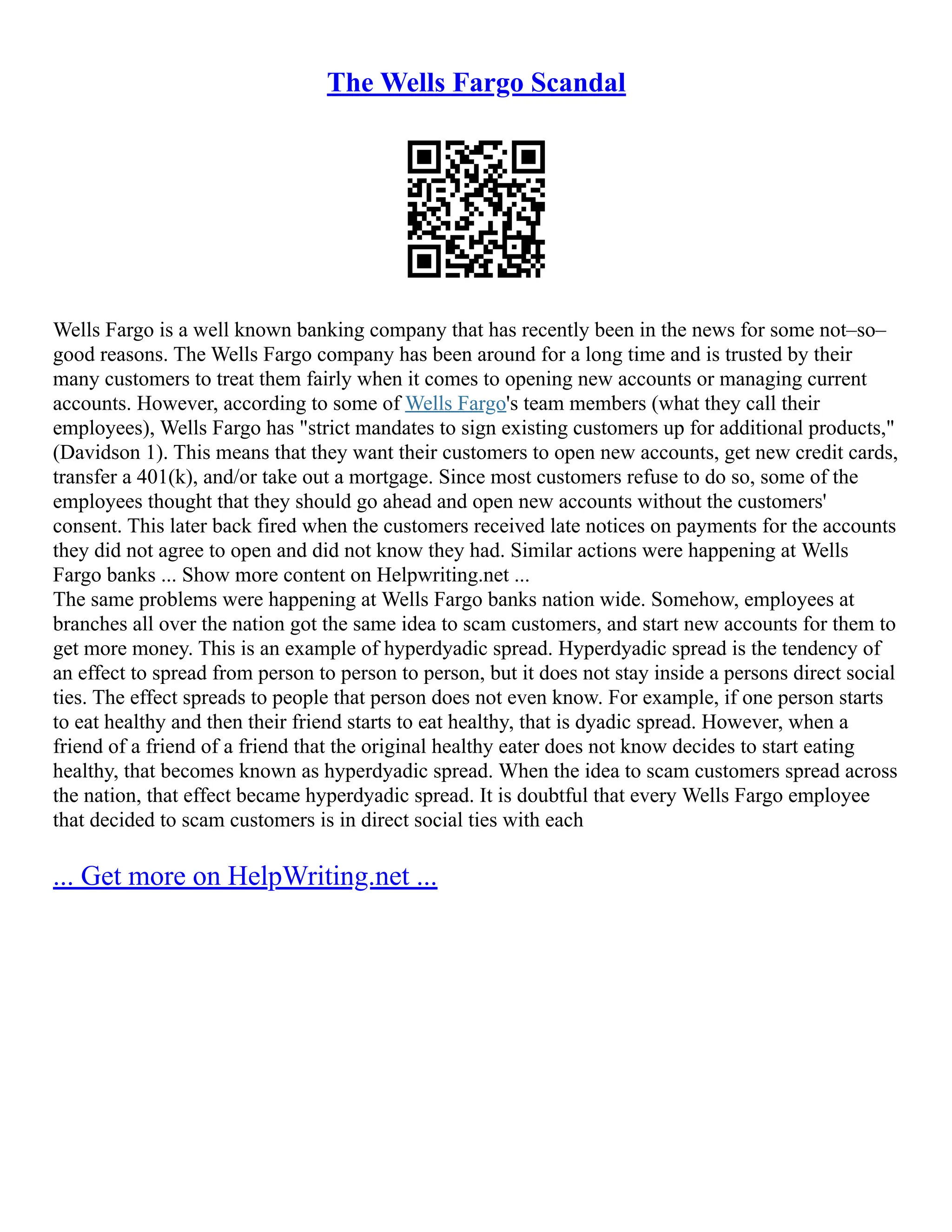 History Of Wells Fargo | PDF