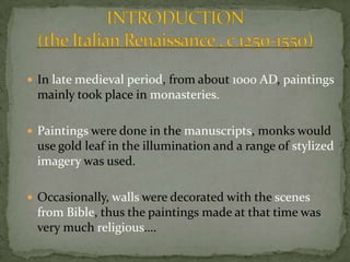 History of western art (Giotto, Masaccio) | PPTX