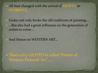 History of western art (Giotto, Masaccio) | PPTX
